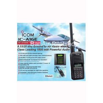 Airband transceivers: ICOM Aviation Radio Handheld IC-A16E (#32) - 8.33/